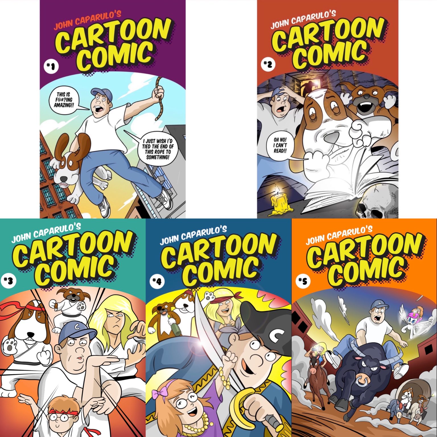 5 Book Bundle *every issue is autographed - John Caparulo